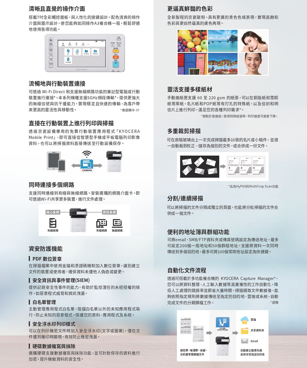 KYOCERA 京瓷 ECOSYS MA3500cifx 彩色雷射 含傳真多功能複合機